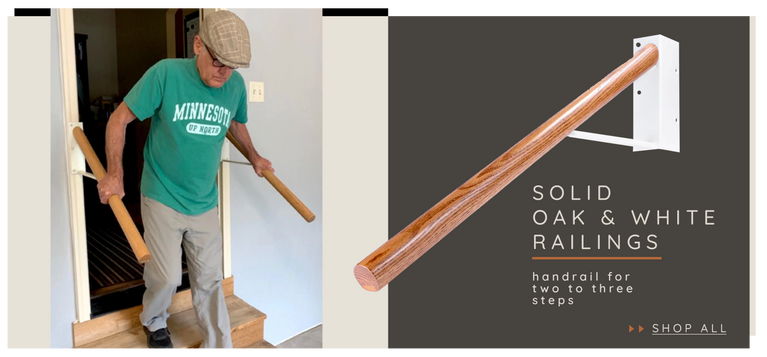 Handrails for Steps Outside & Indoors — Hold-Tight Handrails