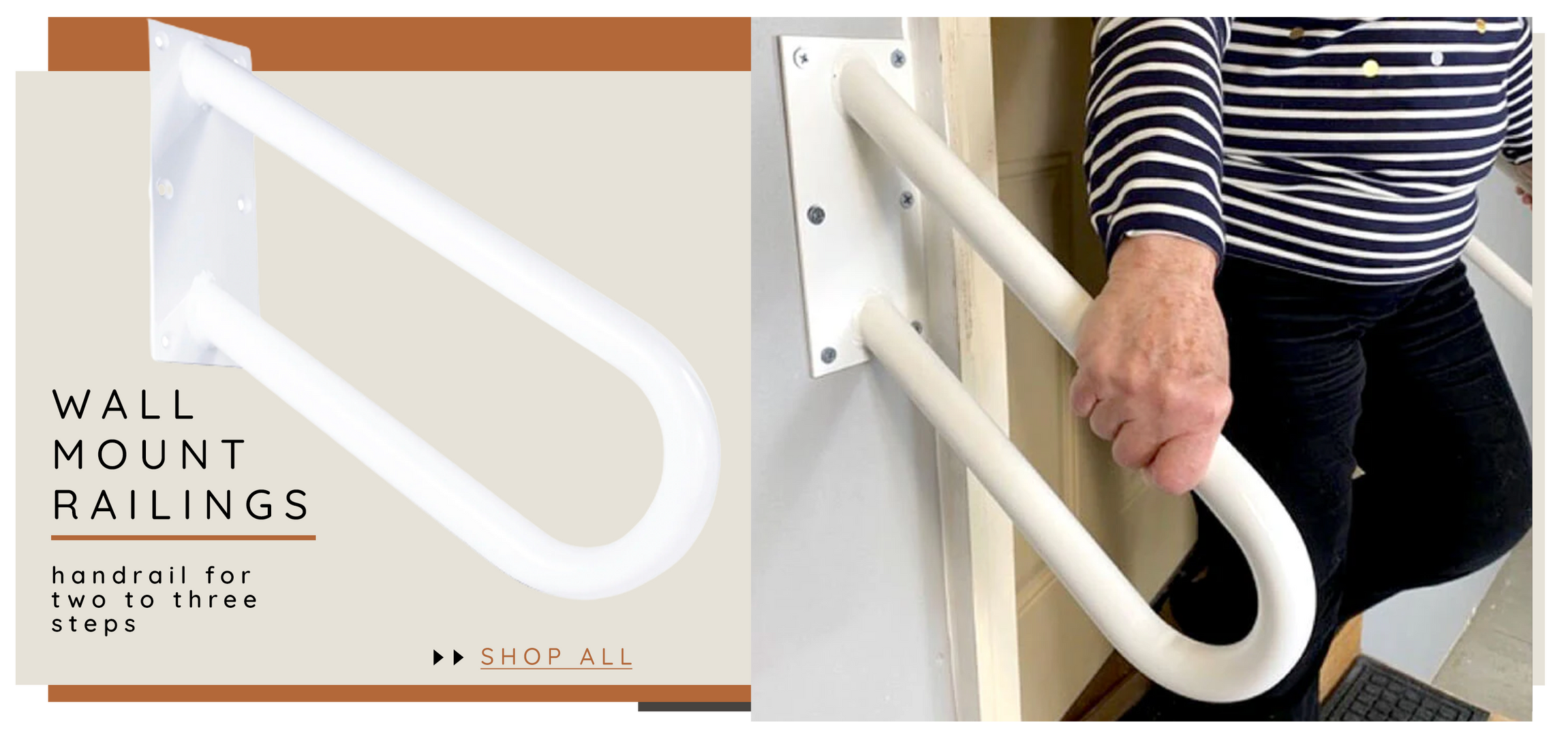 Handrails for Steps Outside & Indoors — Hold-Tight Handrails
